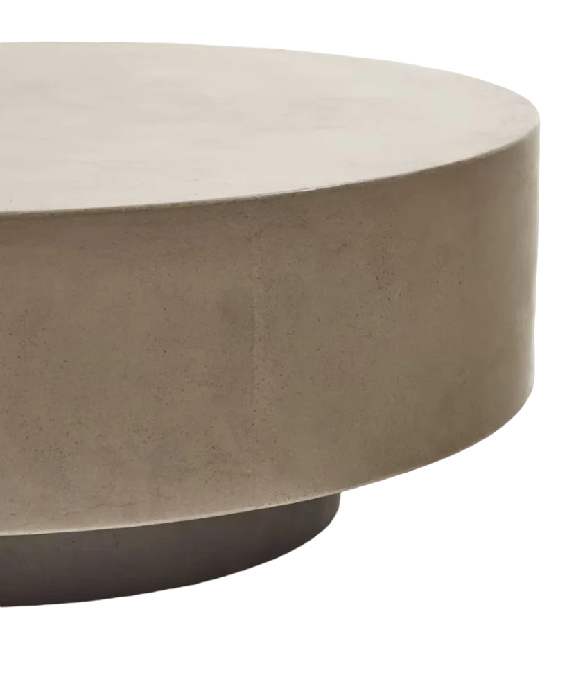 Mesa de centro redonda de cemento Garbet Kave Home